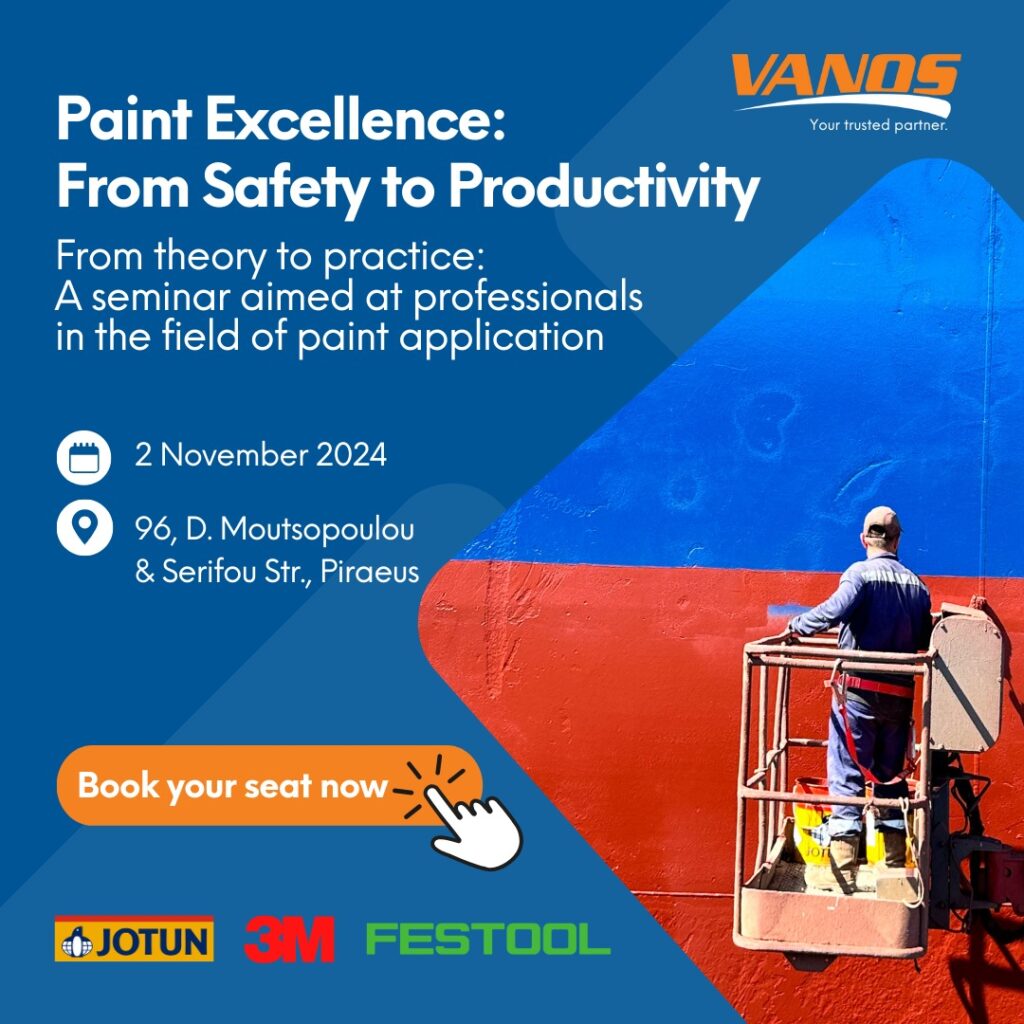 VANOS: Seminar“Paint Excellence: From Safety to Productivity” – Piraeus365