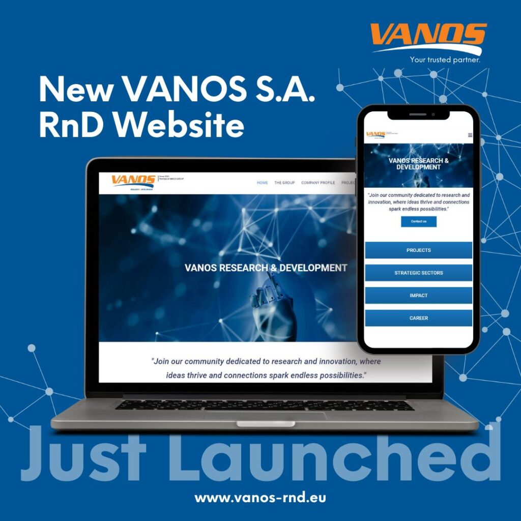 New VANOS S.A. RnD Website – Piraeus365