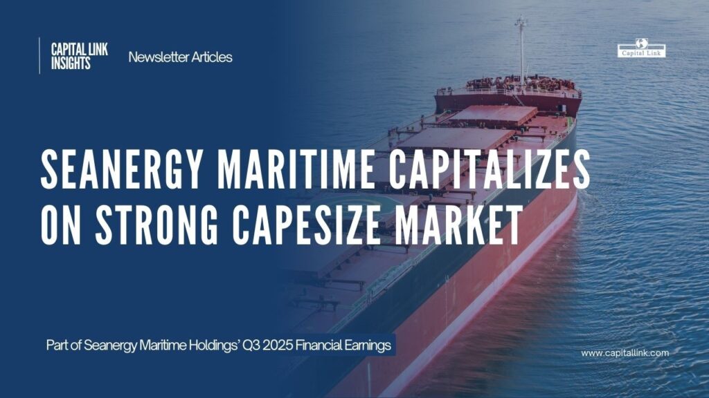 Seanergy Maritime Capitalizes on Strong Capesize Market – Piraeus365